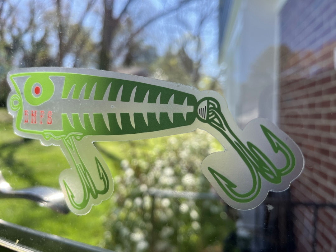 CLEAR Fishing Lure BMFS Billy Strings Sticker 6 X 3 Bluegrass Gifts ...