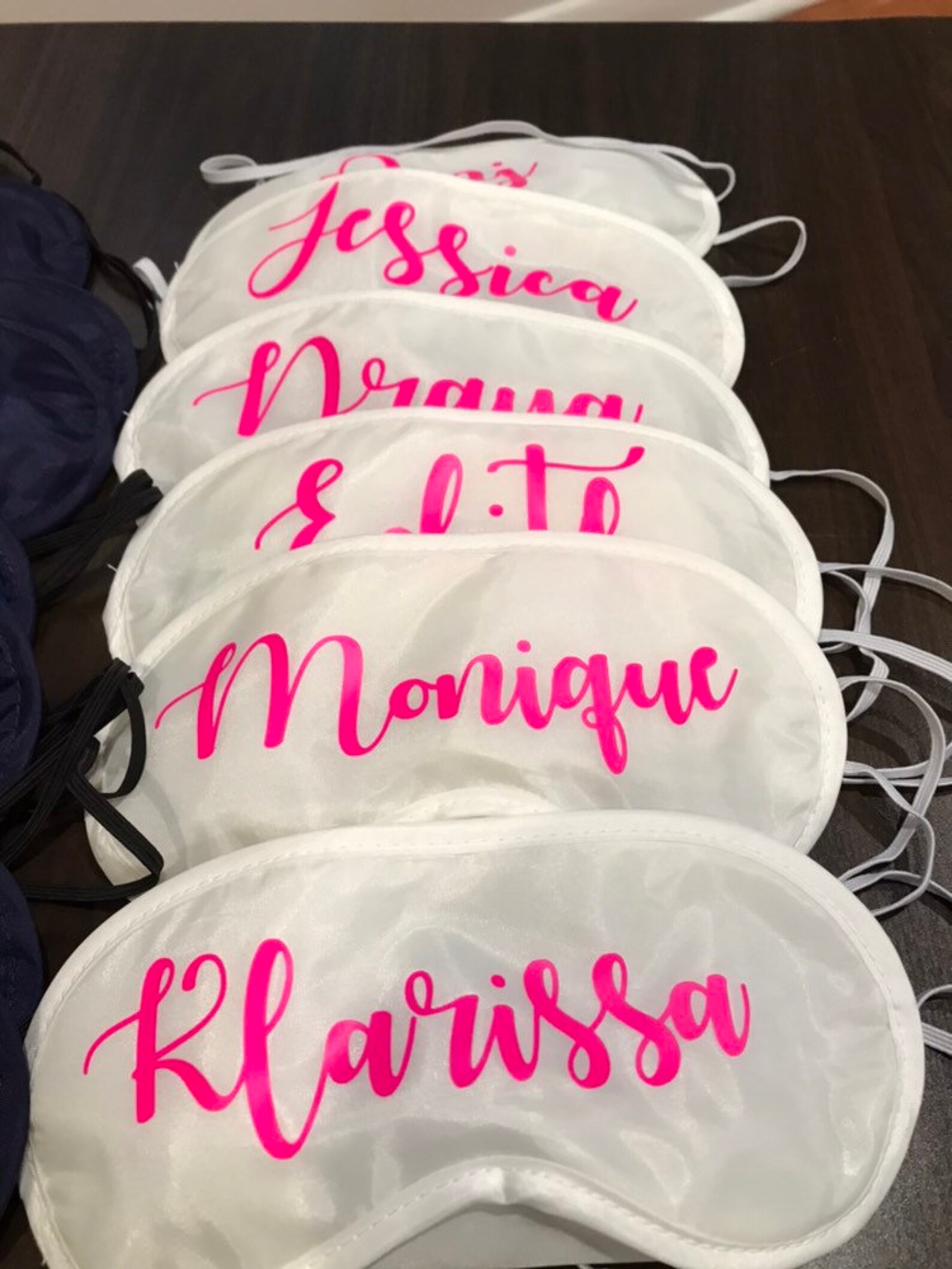 Custom and Personalized Eye Masks. Bridal Party Sleepover - Etsy