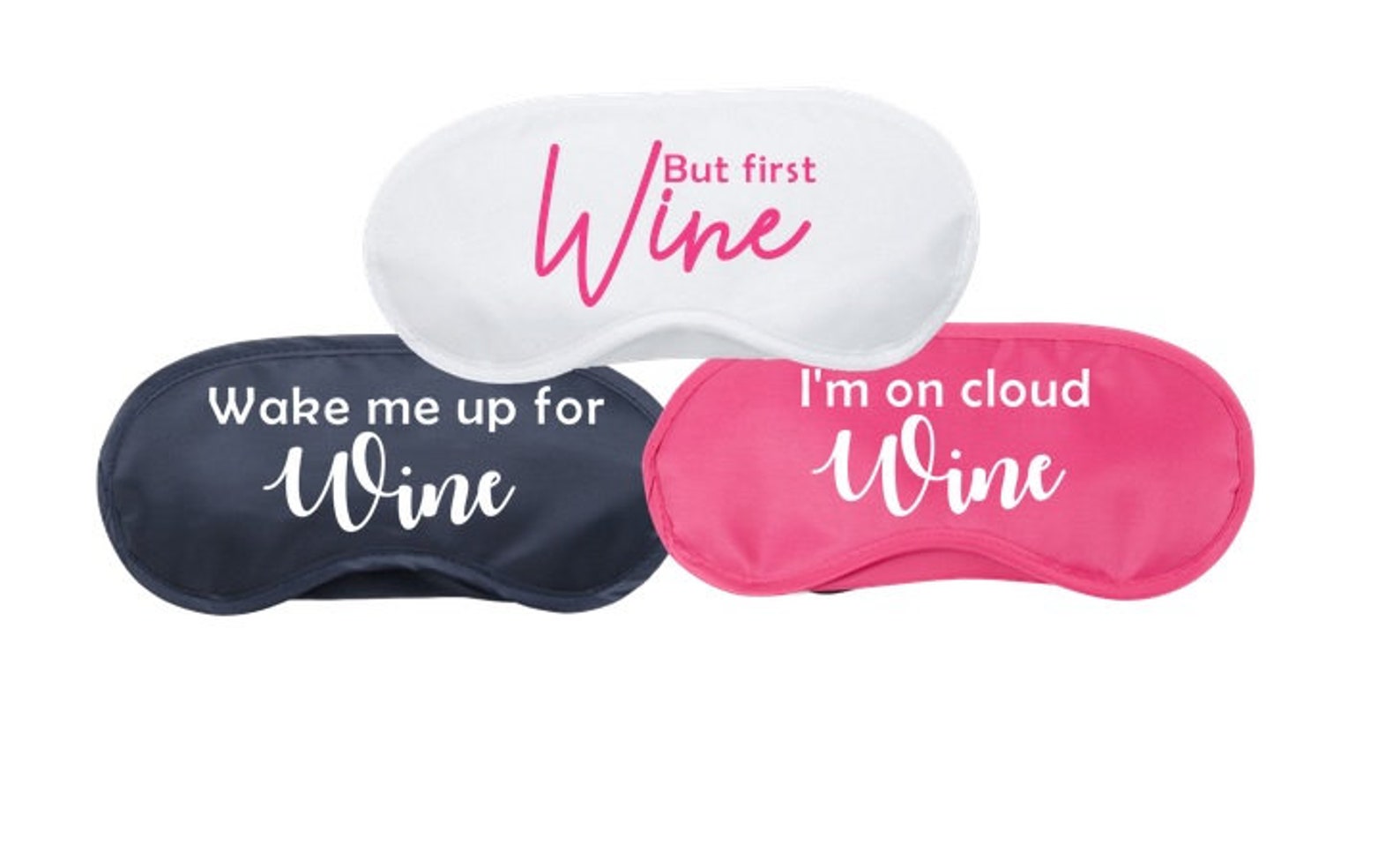 Wine Theme Eye Masks Bachelorette Wine Theme Sleep Masks - Etsy