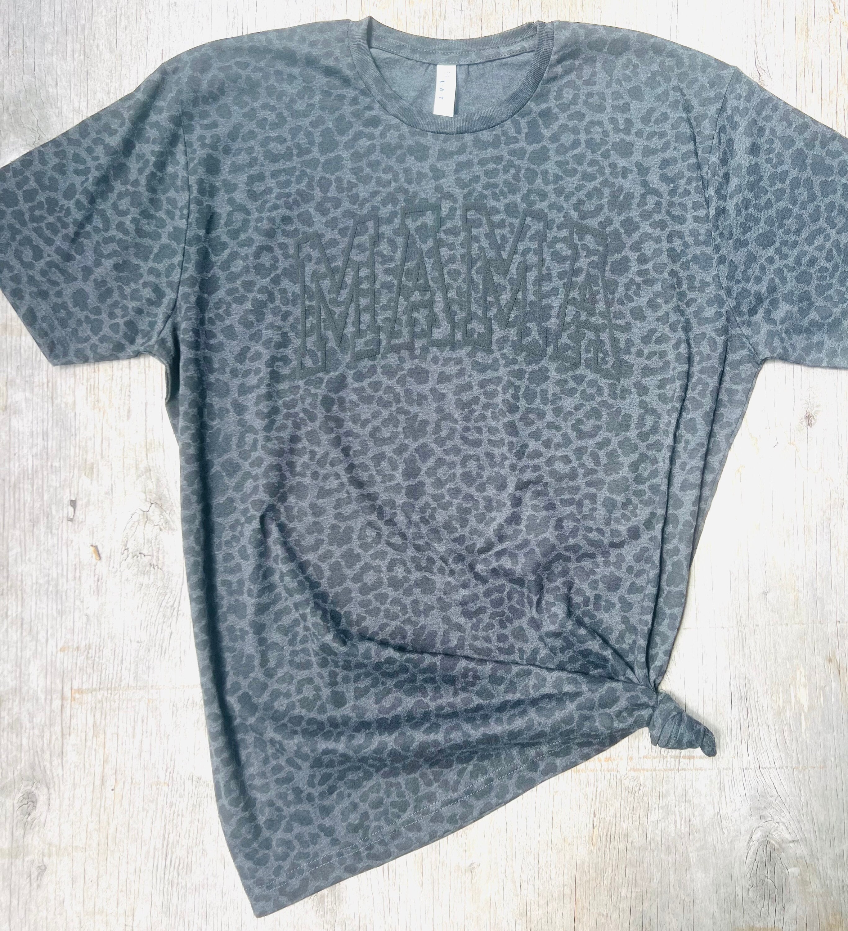 Puffed Vinyl Mama Shirt, Leopard Mama Shirt, Mother's Day Shirt, Mother ...