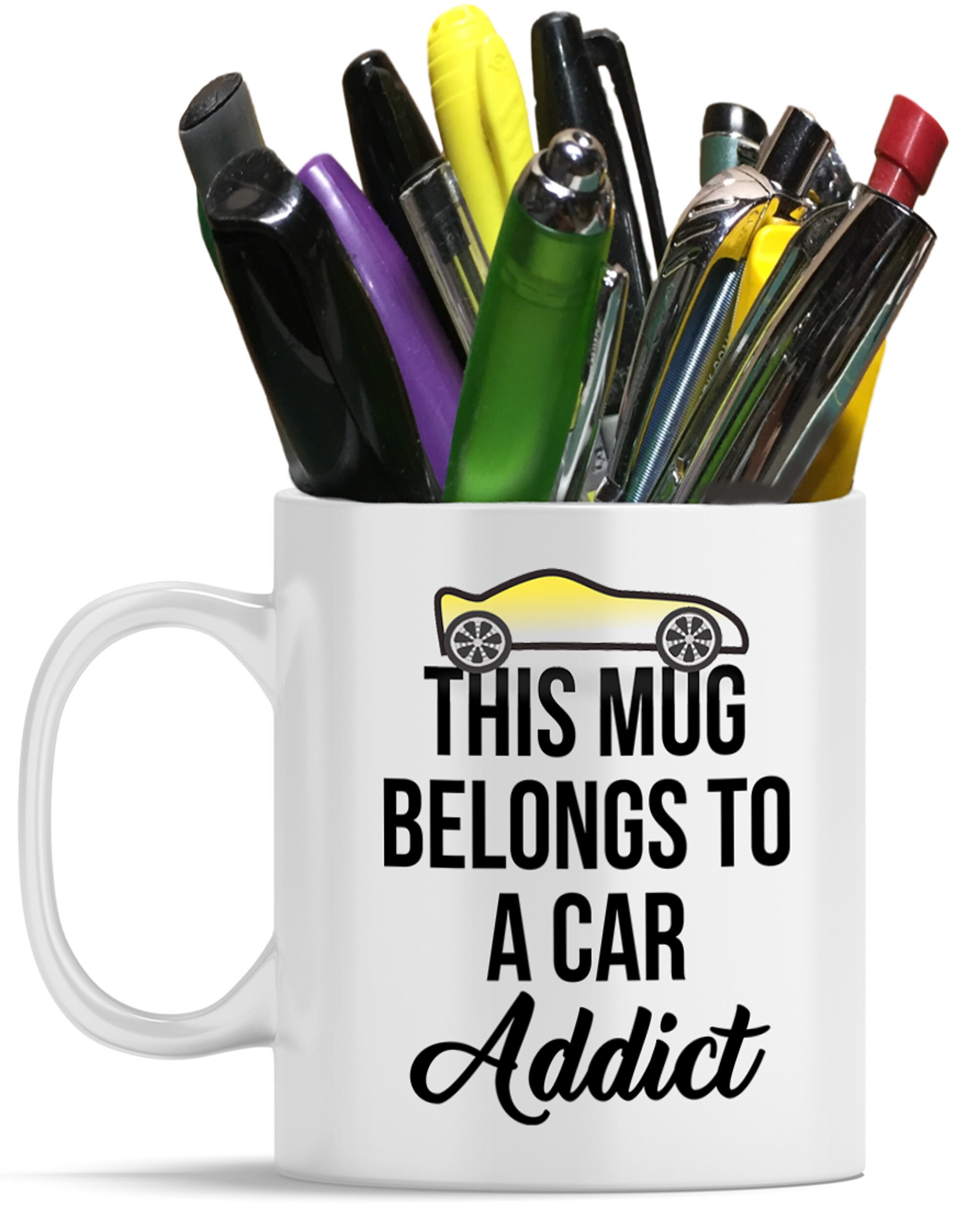 Car Addict Mug: Funny Gift for Car Enthusiasts & Mechanics - Etsy
