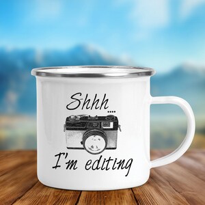 Photographer Mug - Shhh... I'm Editing Photographer Gifts for Women ...
