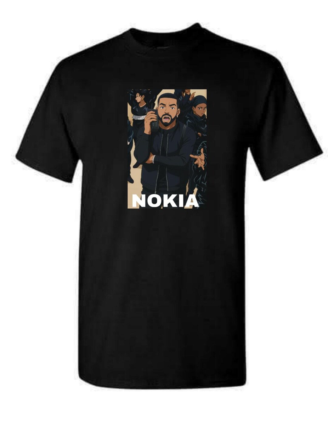 Drake Nokia Anime Style Tee - Etsy