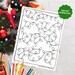 Holiday Coloring Page | Hand Drawn Printable Page | Christmas Lights ...