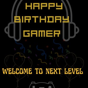 Digital Birthday Cards for Gamer Jpg , Printable Digital Birthday Cards ...