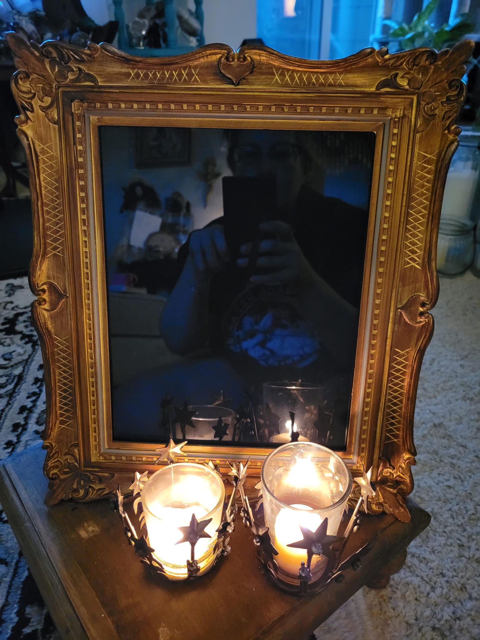 8x10 Scrying Mirror Vintage Frame - Etsy