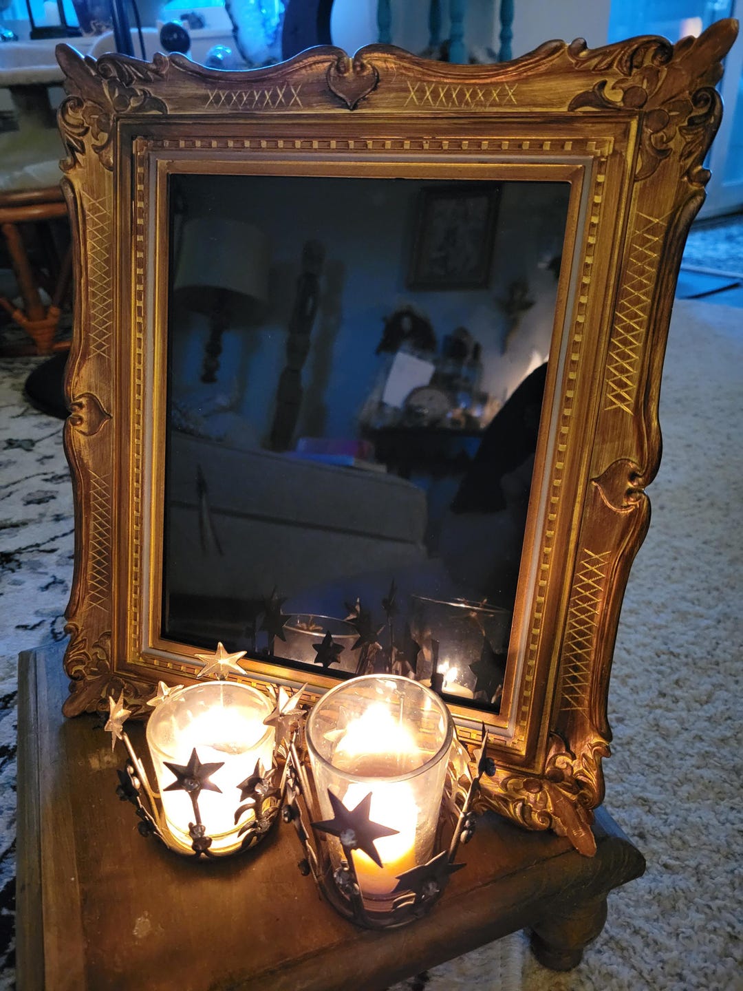 8x10 Scrying Mirror Vintage Frame - Etsy