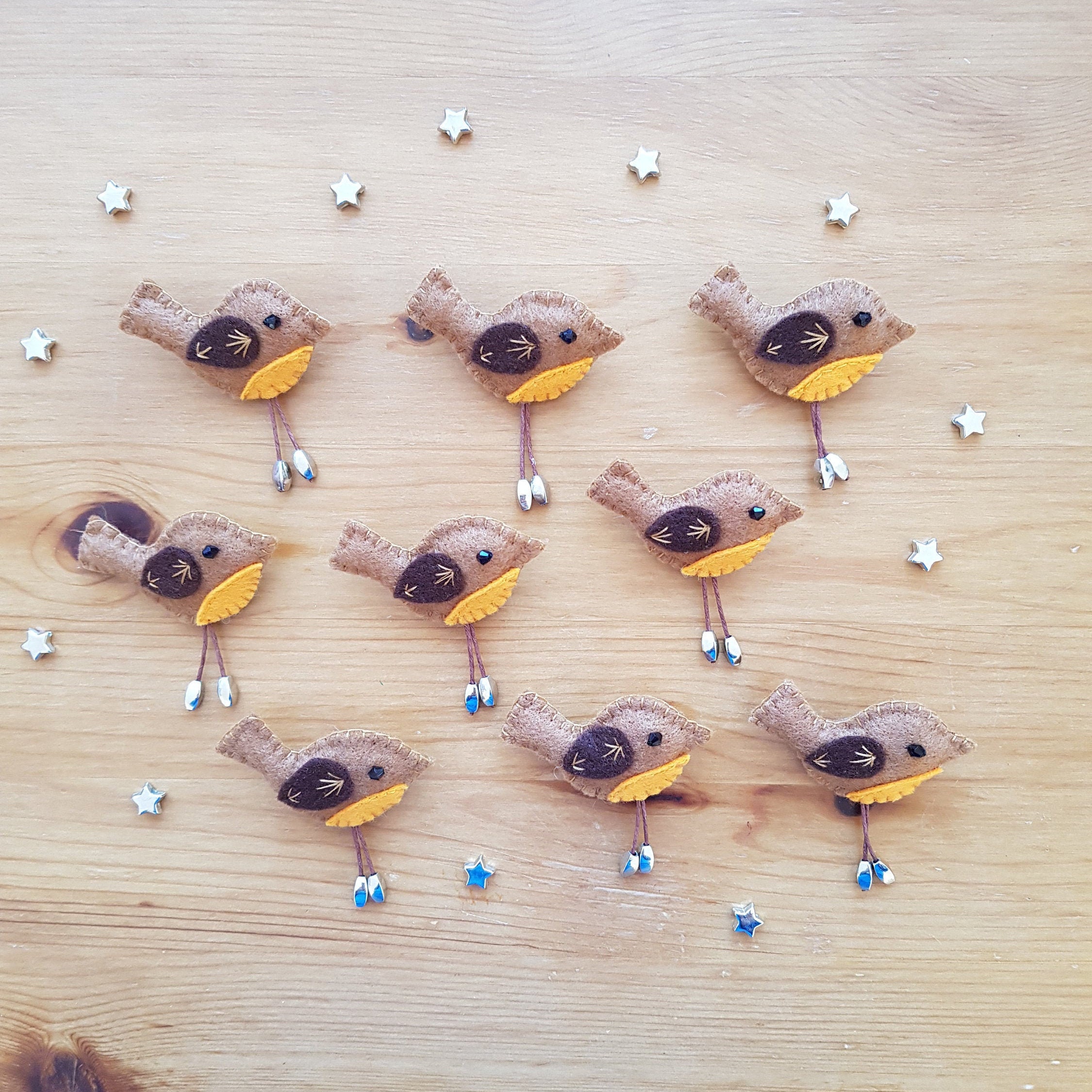 Handmade Felt Robin Brooch Felt Robin Badge Felt Robin Pin - Etsy UK