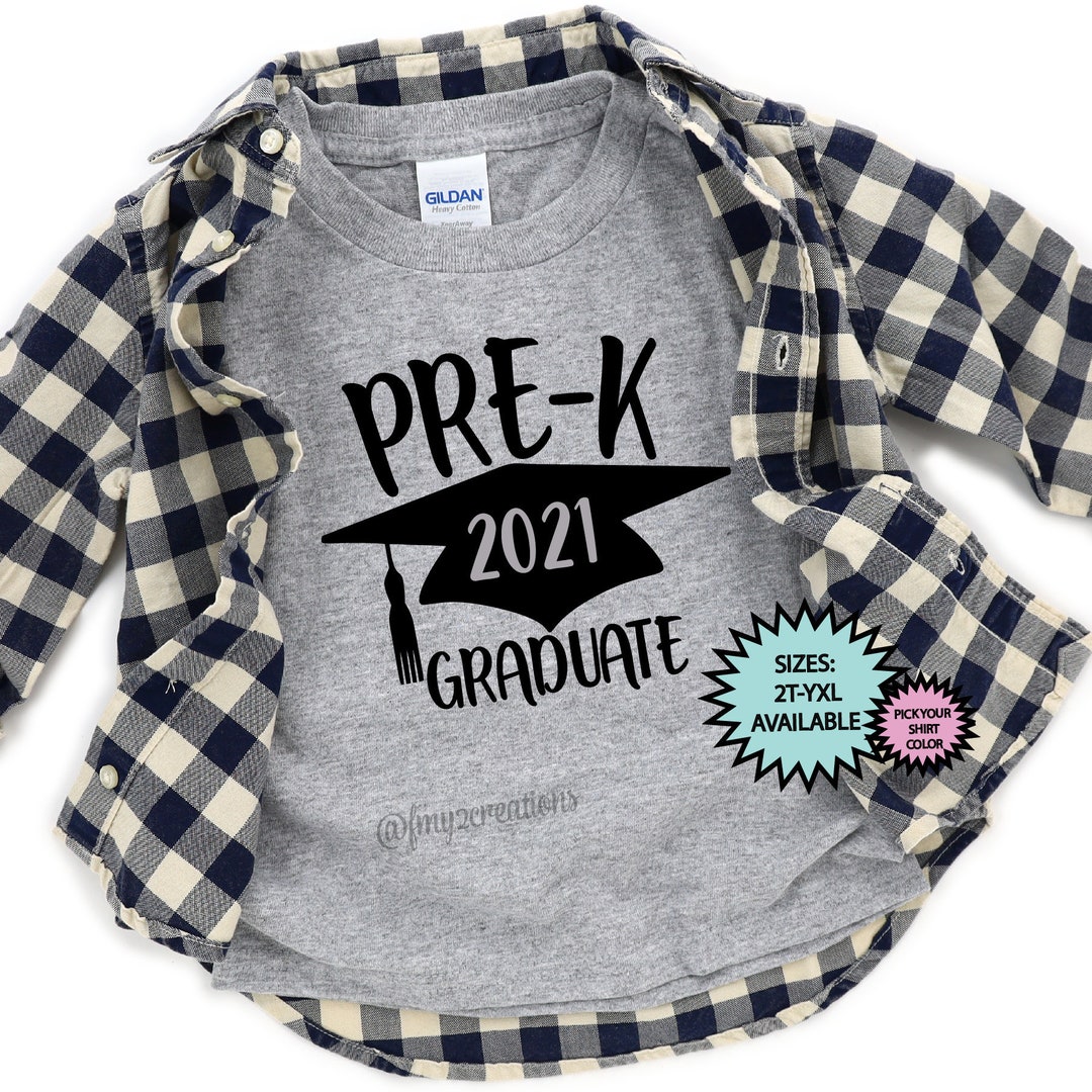 2021 Pre-k Grad Preschool Graduation PRE-K Graduation Shirt Preschool ...