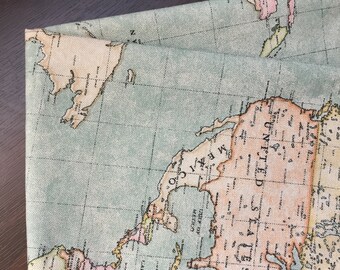 Map tablecloth | Etsy