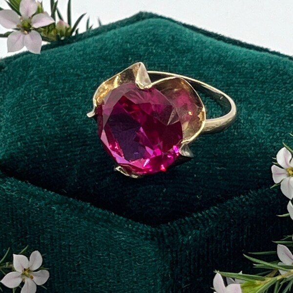 Large Ruby Ring - Etsy