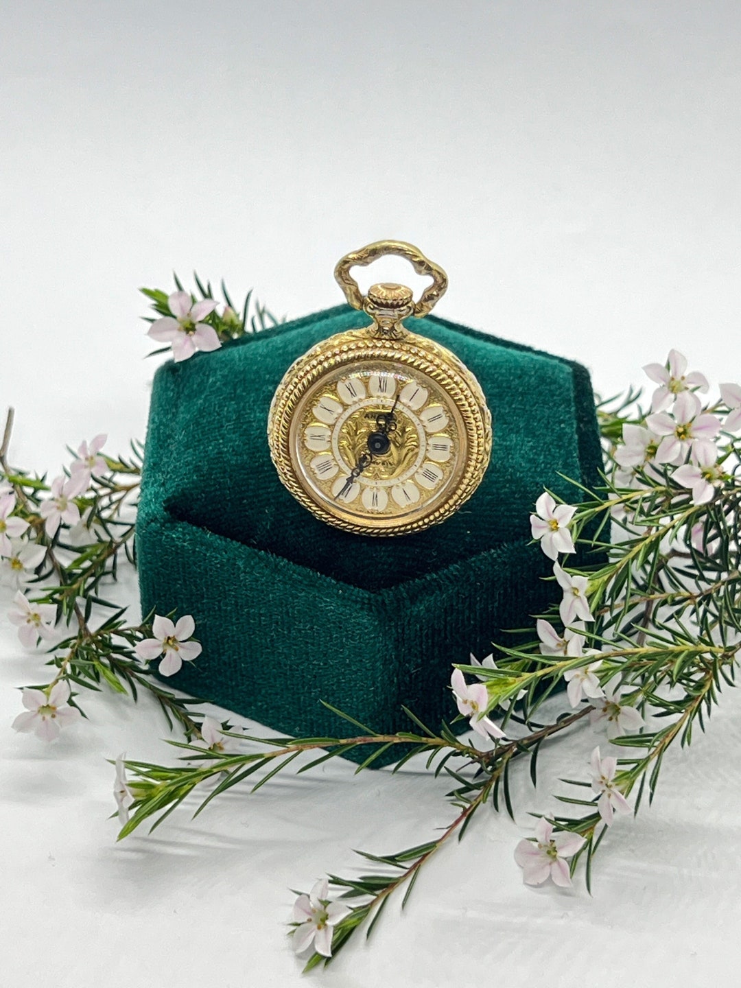 Lovely Vintage Silver-gilt Pocket Watch by Angel, Small - Etsy