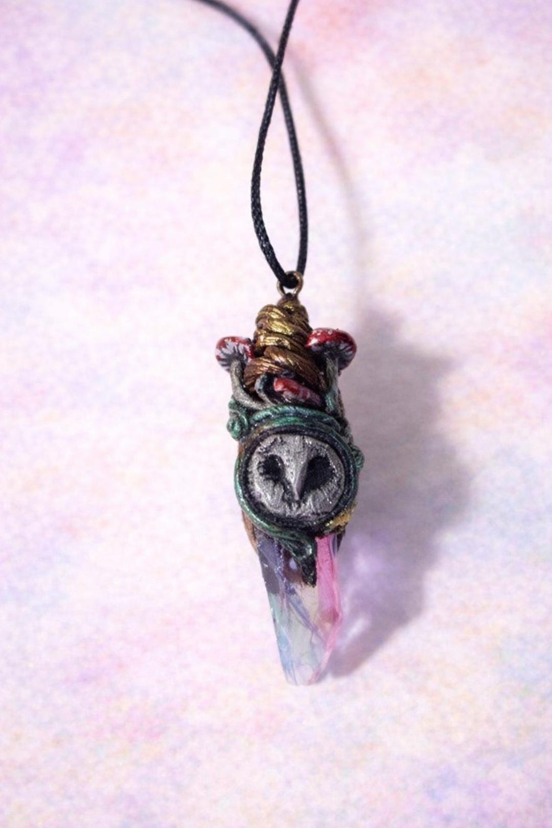 One of a Kind Fairy Tale Cottage Core Pendant/ Pendulum Tree of Life ...