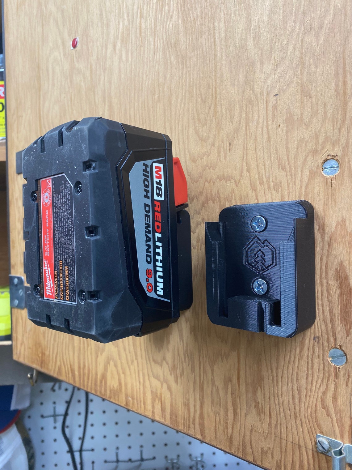 Milwaukee Battery Holder Tool Storage Organizer | Etsy