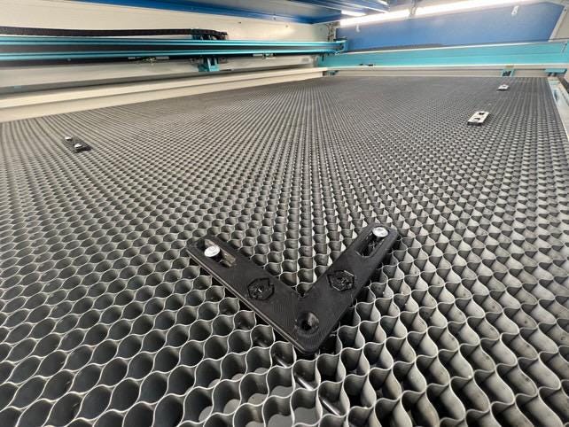 Laser Corner and Guide Rail. for Use With Any Honeycomb Laser Bed ...