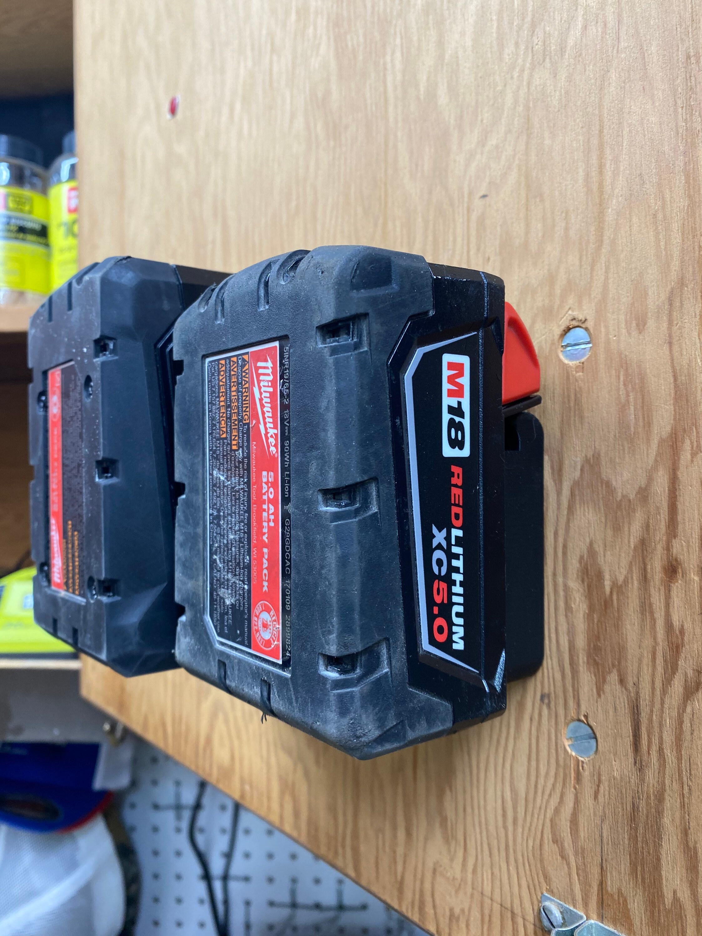 Milwaukee Battery Holder Tool Storage Organizer | Etsy