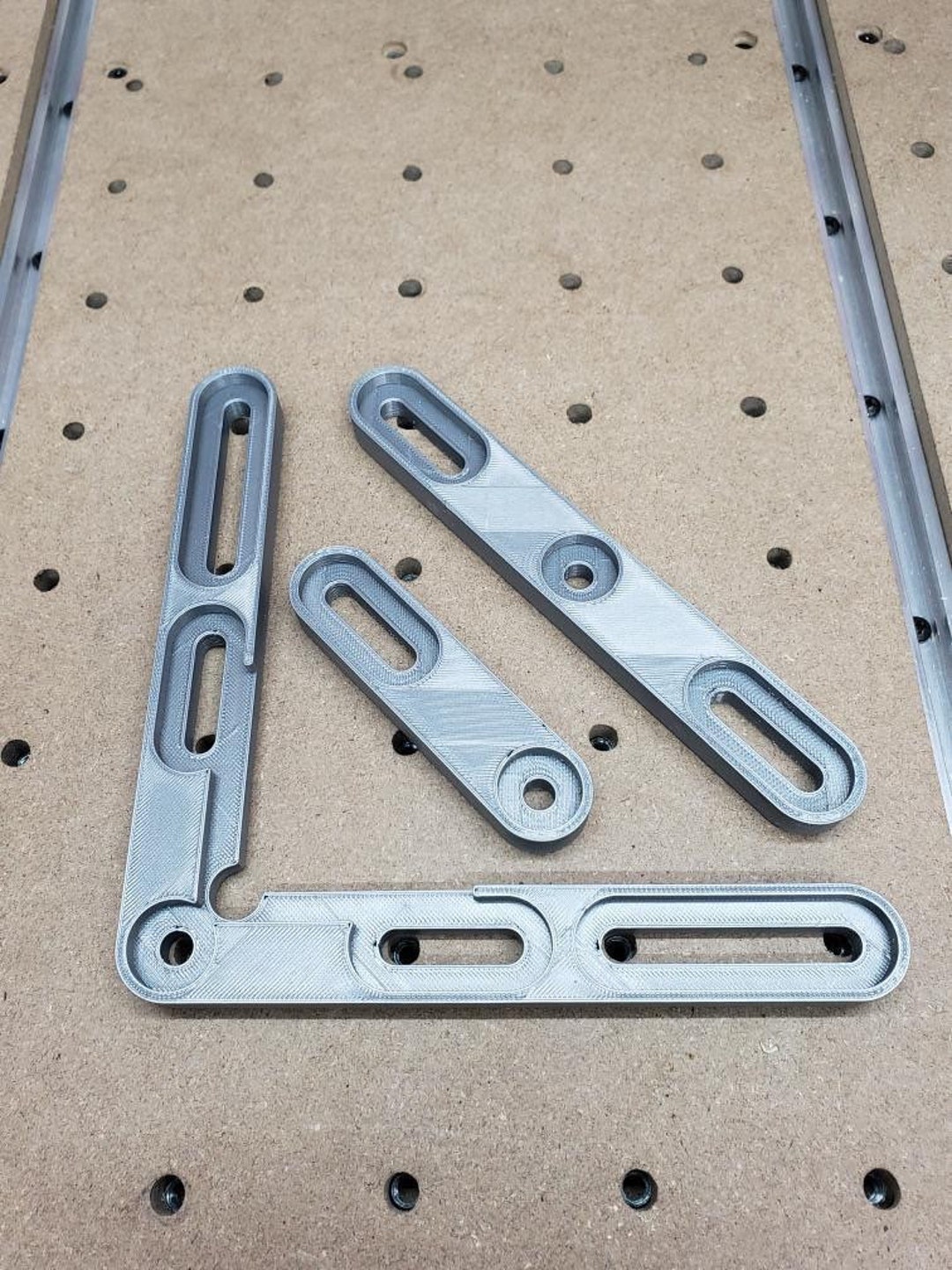 CNC Spoilboard Corner Clamp and Rails Fence Set | Adjustable | Probe ...