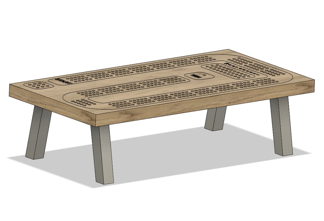 Coffee Table Cribbage Game Board Cut File for Laser and CNC | SVG | DXF ...
