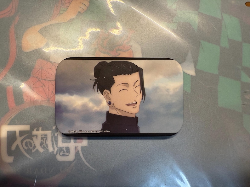Official Jujutsu Kaisen Rectangular Metal Can Badges | Suguru Geto ...
