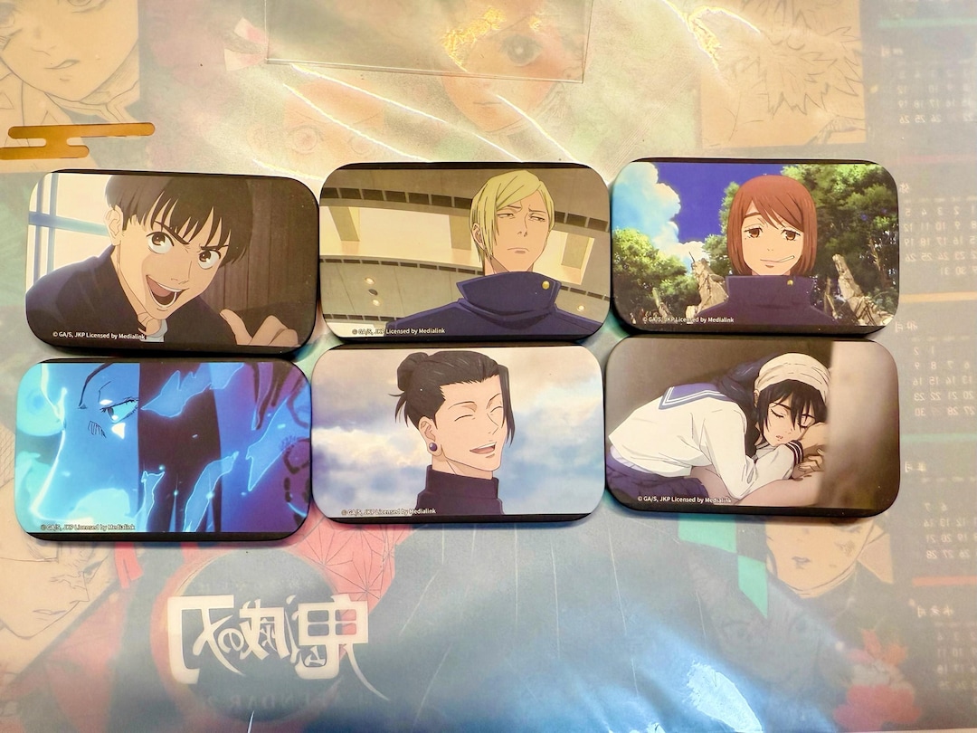 Official Jujutsu Kaisen Rectangular Metal Can Badges | Suguru Geto ...