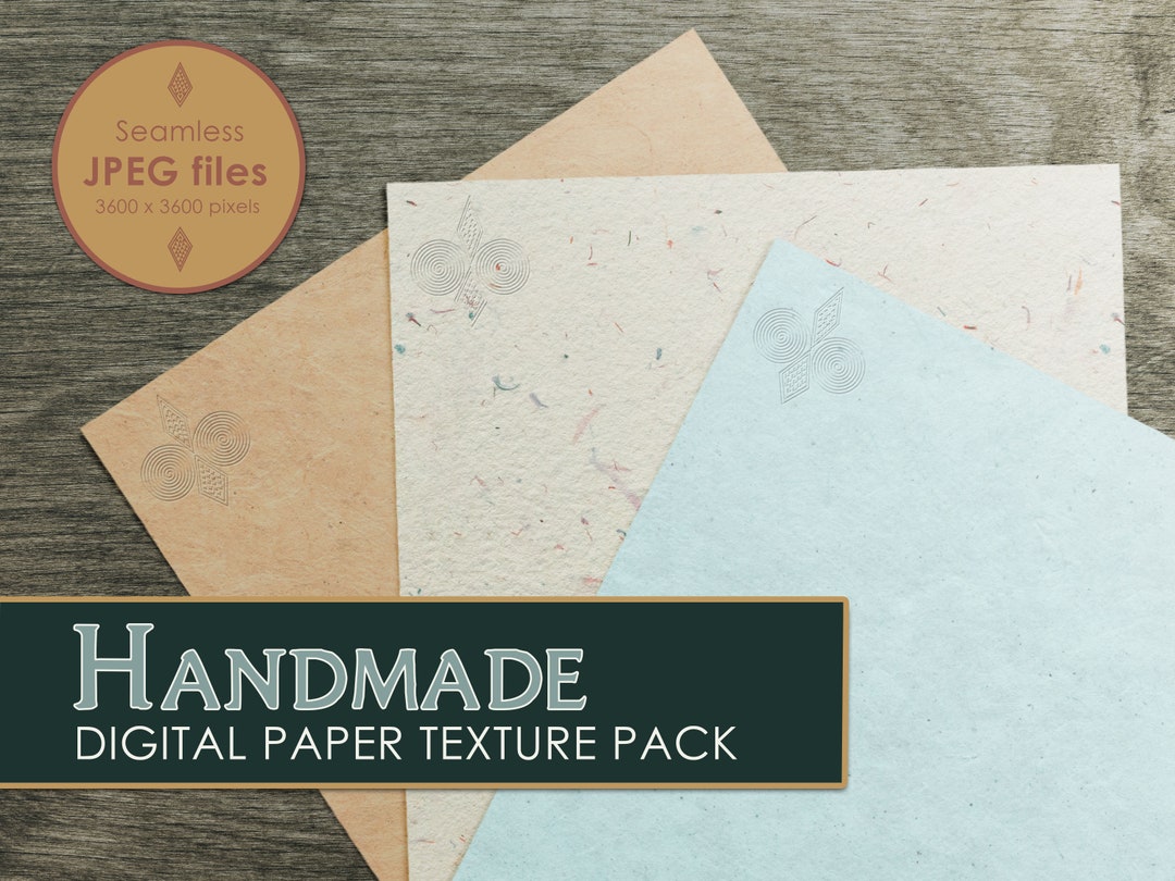 Digital Handmade Paper Pack (seamless Jpegs) | High Resolution ...