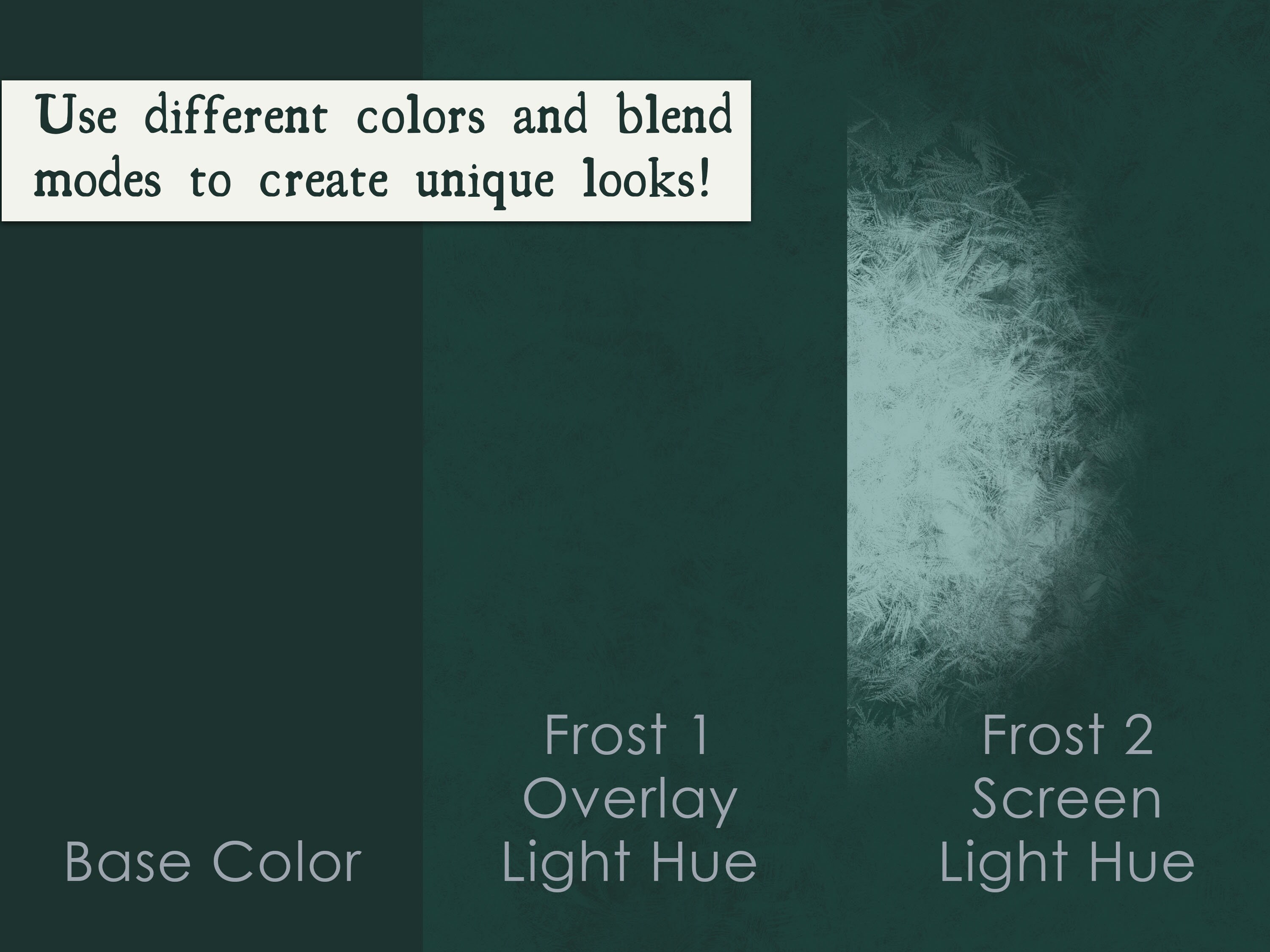 4 Photoshop Shader Brushes Featuring Frost and Ice Textures - Etsy