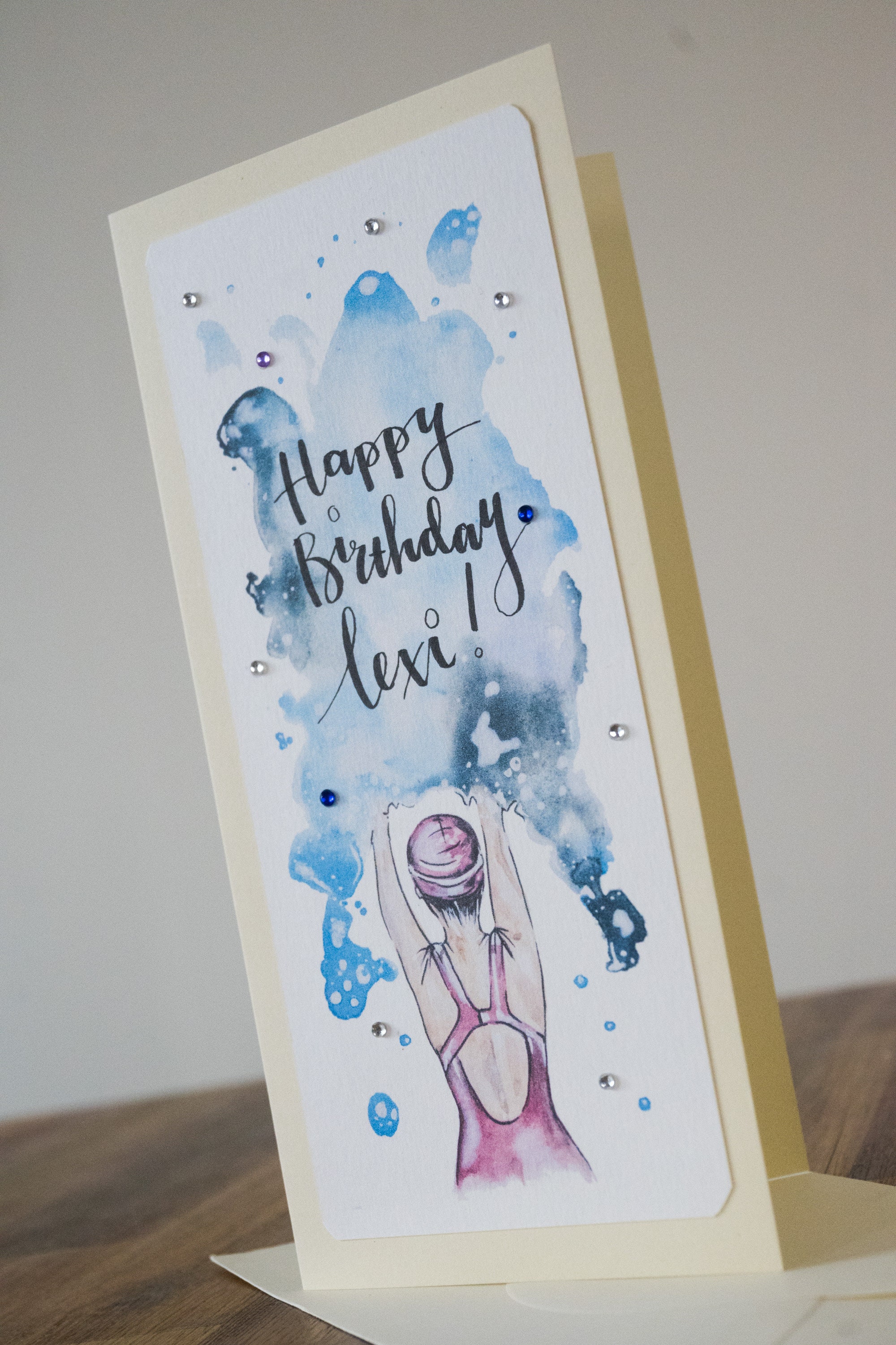 Personalised Swimmer Card Swimming Fan Swimming Card - Etsy UK