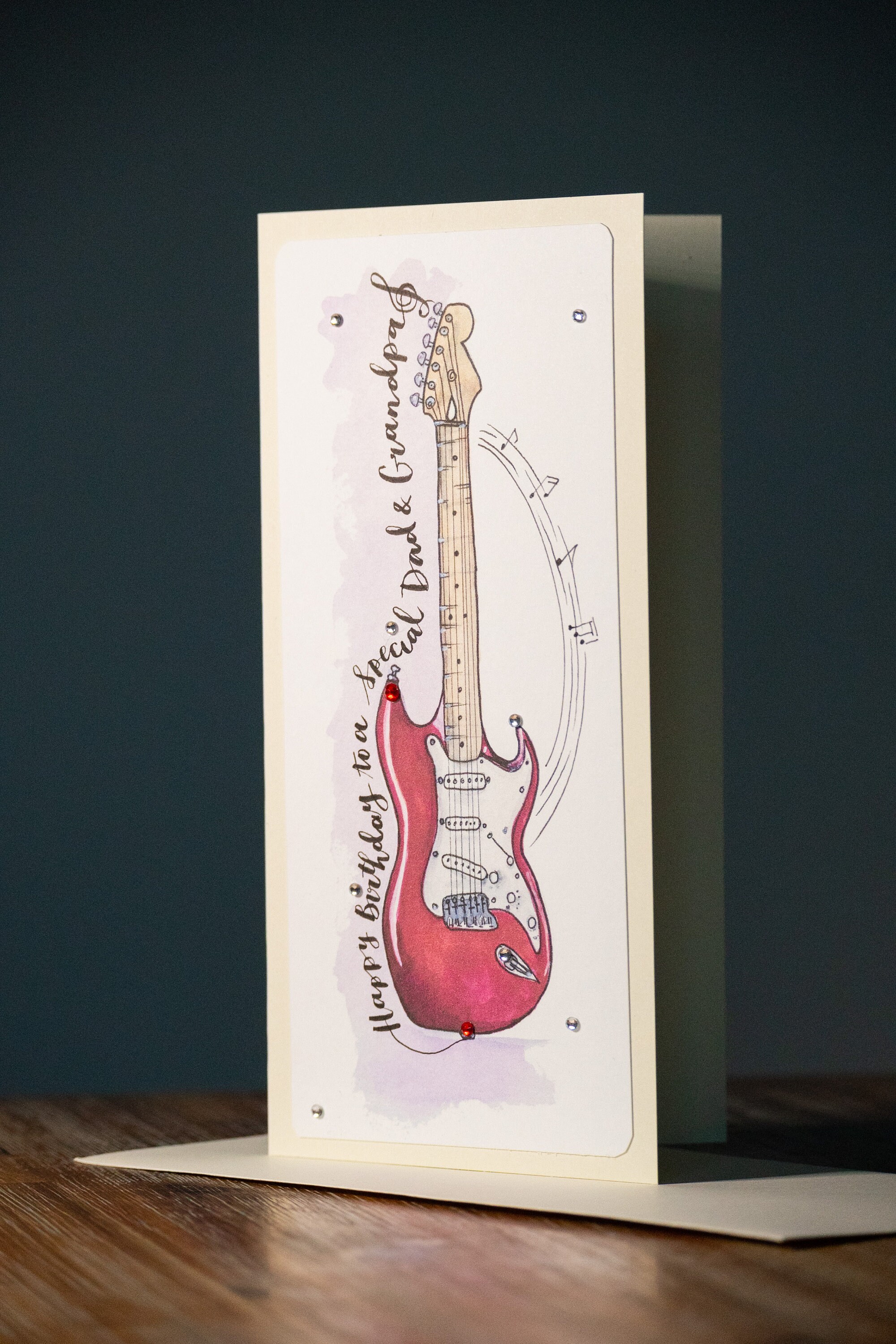 Personalised Guitar Card Guitar Fan Electric Guitar Card - Etsy UK