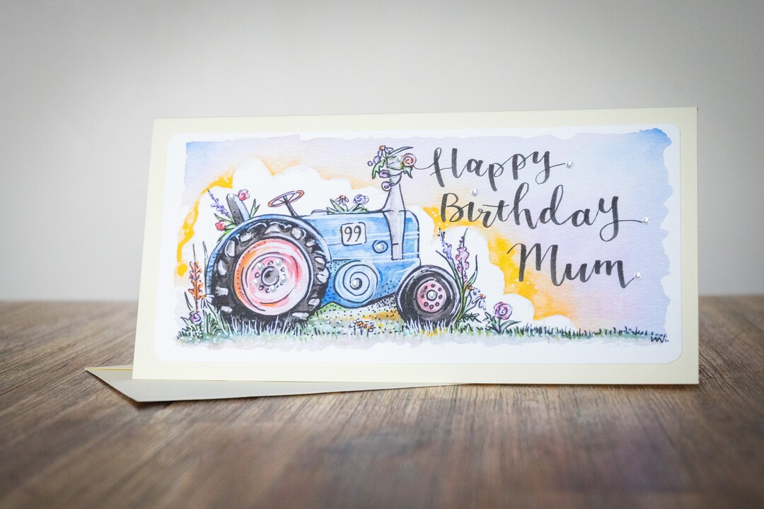 Personalised Tractor Lover Card Tractor Theme Card Tractor - Etsy