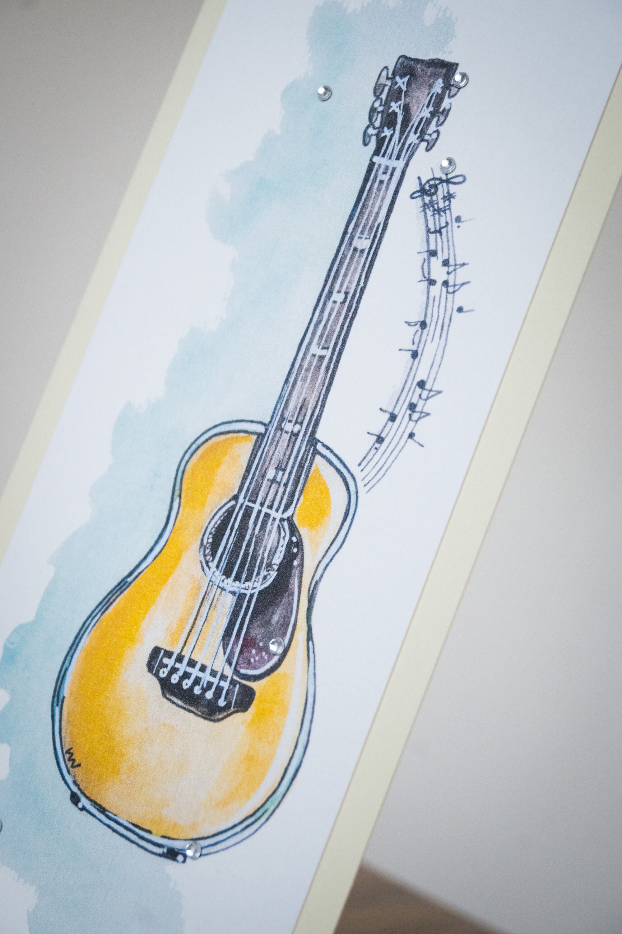 Personalised Guitar Card Guitar Fan Electric Guitar Card Dad Husband ...