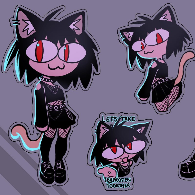 Goth Stickers - Etsy