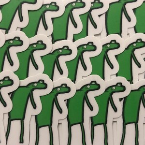 Dehydrated Kermit Sticker - 2" Matte Vinyl Sticker - Etsy