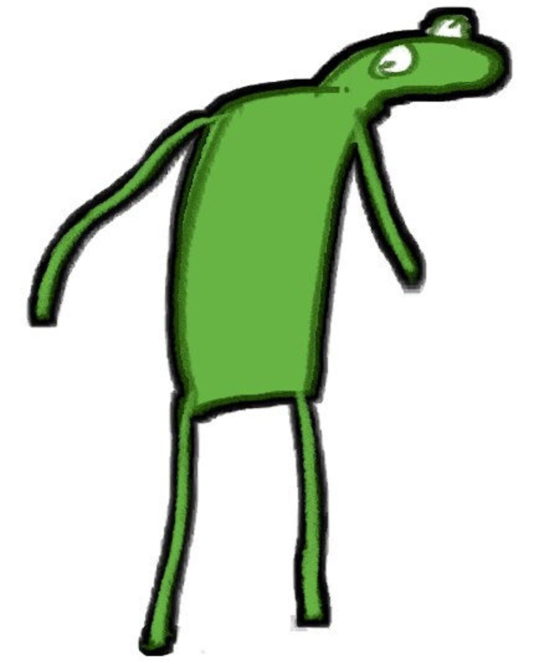 Dehydrated Kermit Sticker - 2" Matte Vinyl Sticker - Etsy