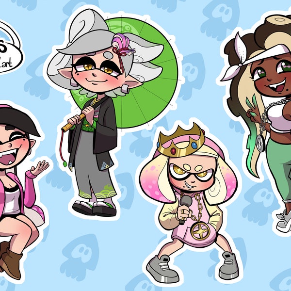 Splatoon Octo Sticker - Etsy