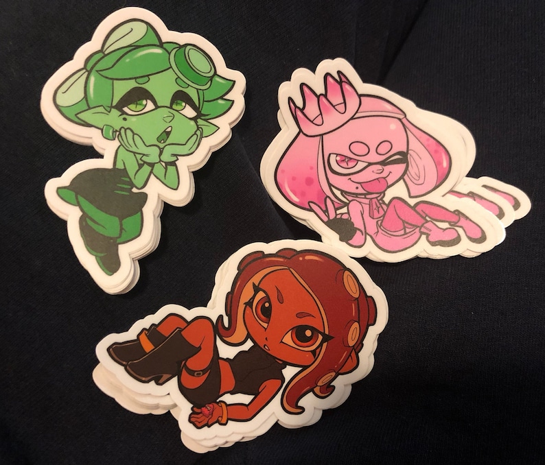 Splatoon Stickers 3 Vinyl Stickers Die-cut Stickers | Etsy