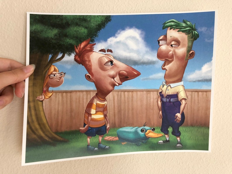 Realistic Phineas and Ferb 8.5x11 Print | Etsy