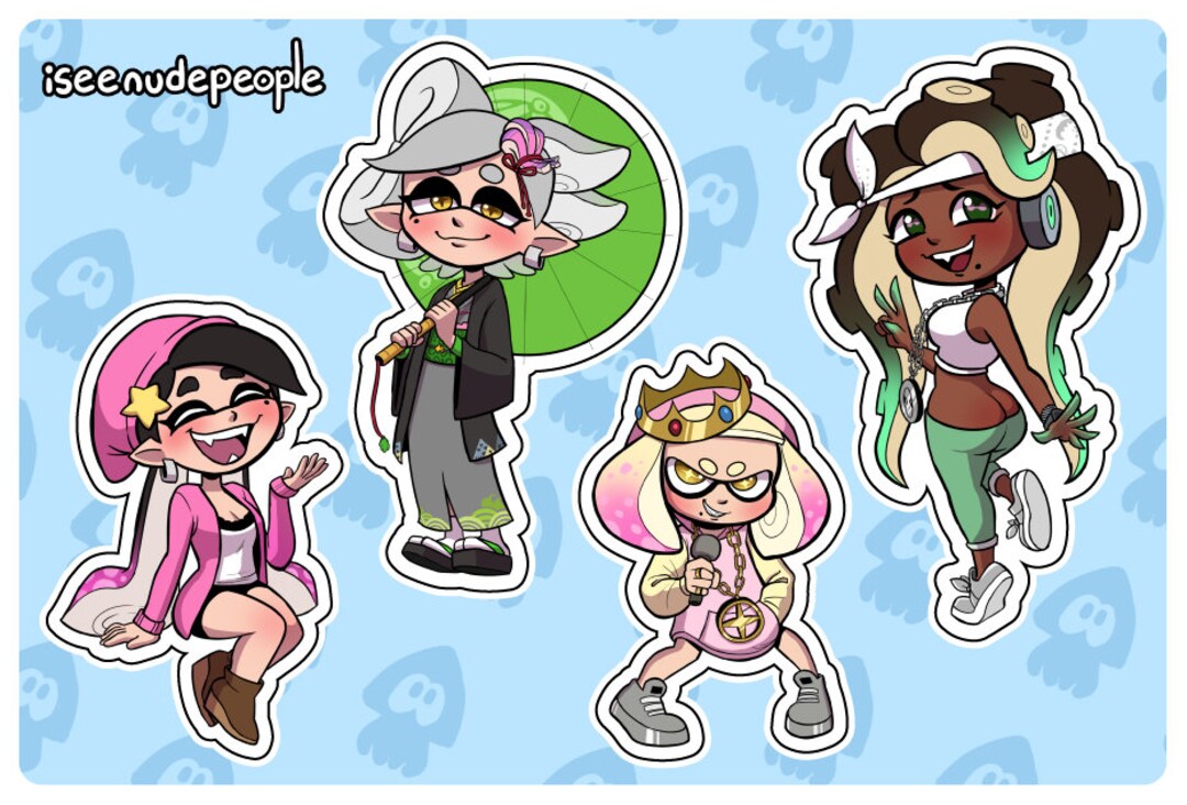Splatoon 2 Stickers 4x6 Kiss Cut Sticker Sheet - Etsy
