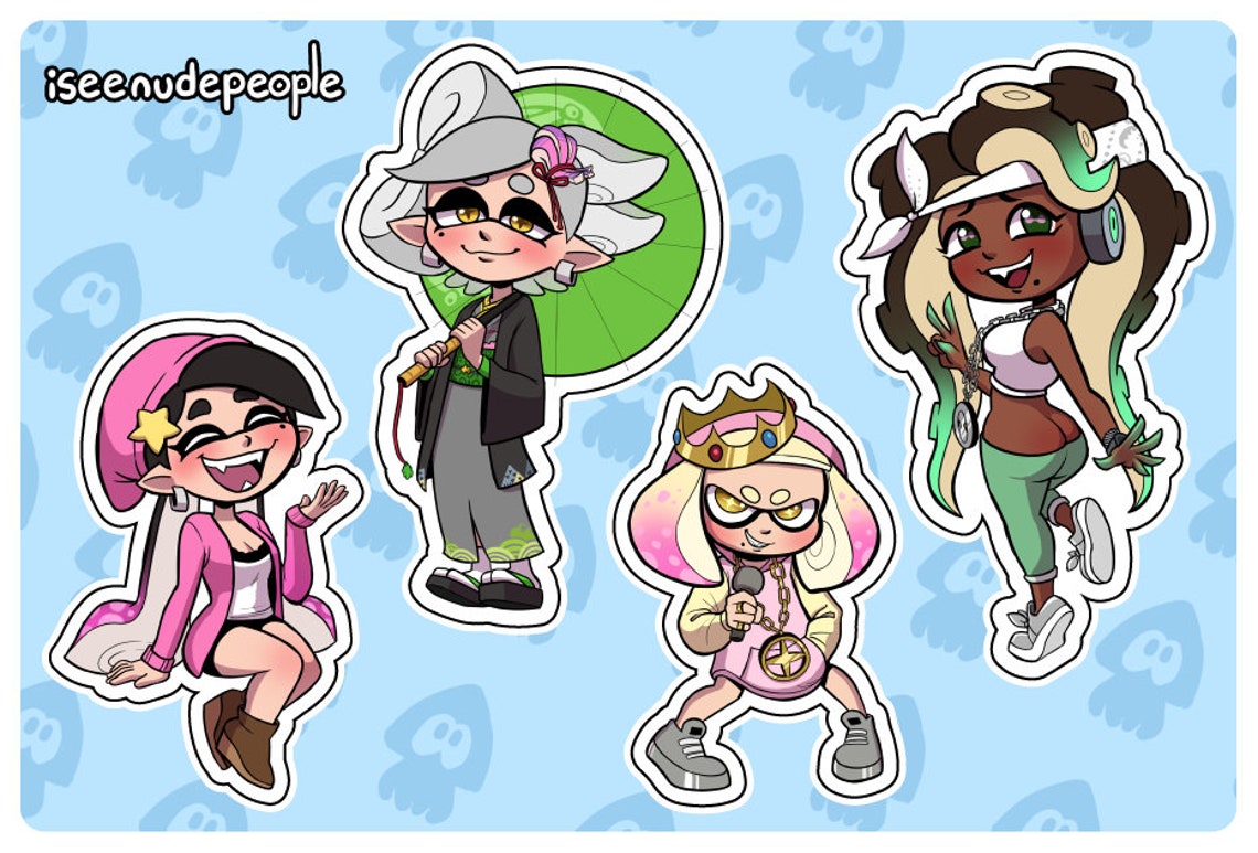 Splatoon 2 Stickers 4x6 Kiss Cut Sticker Sheet - Etsy