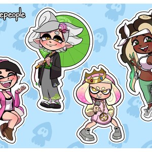 Splatoon 2 Stickers 4x6 Kiss Cut Sticker Sheet - Etsy