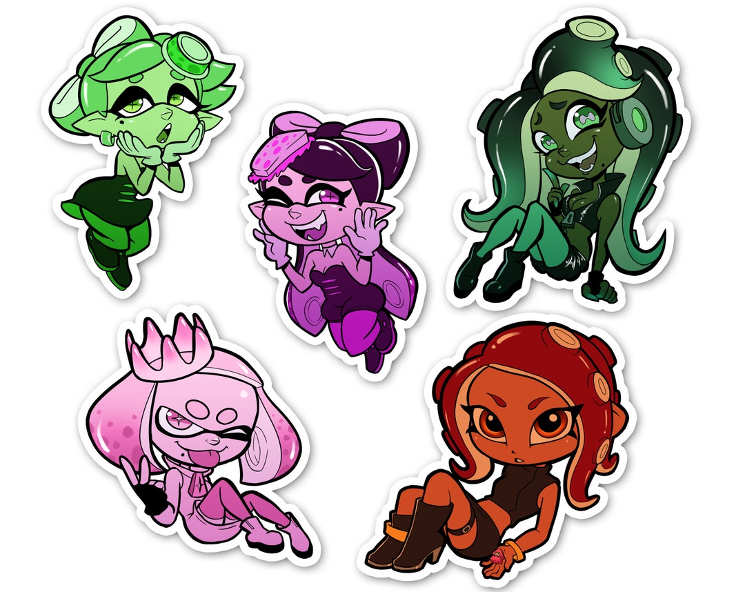Splatoon Stickers - 3" Vinyl Stickers, Die-cut Stickers, Matte Stickers ...