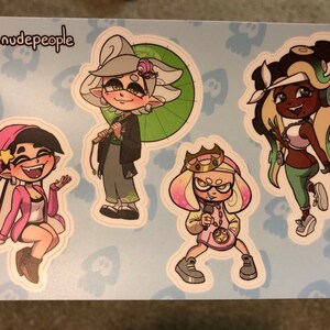 Splatoon 2 Stickers 4x6 Kiss Cut Sticker Sheet - Etsy