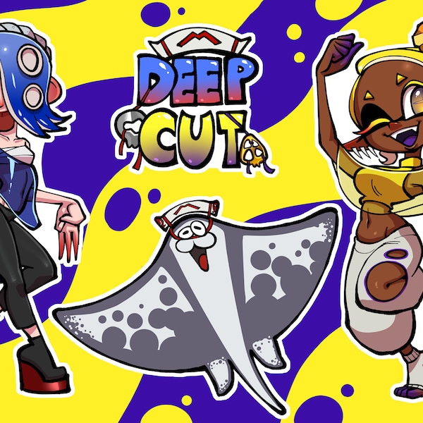 Splatoon Deep Cut Sticker - Etsy