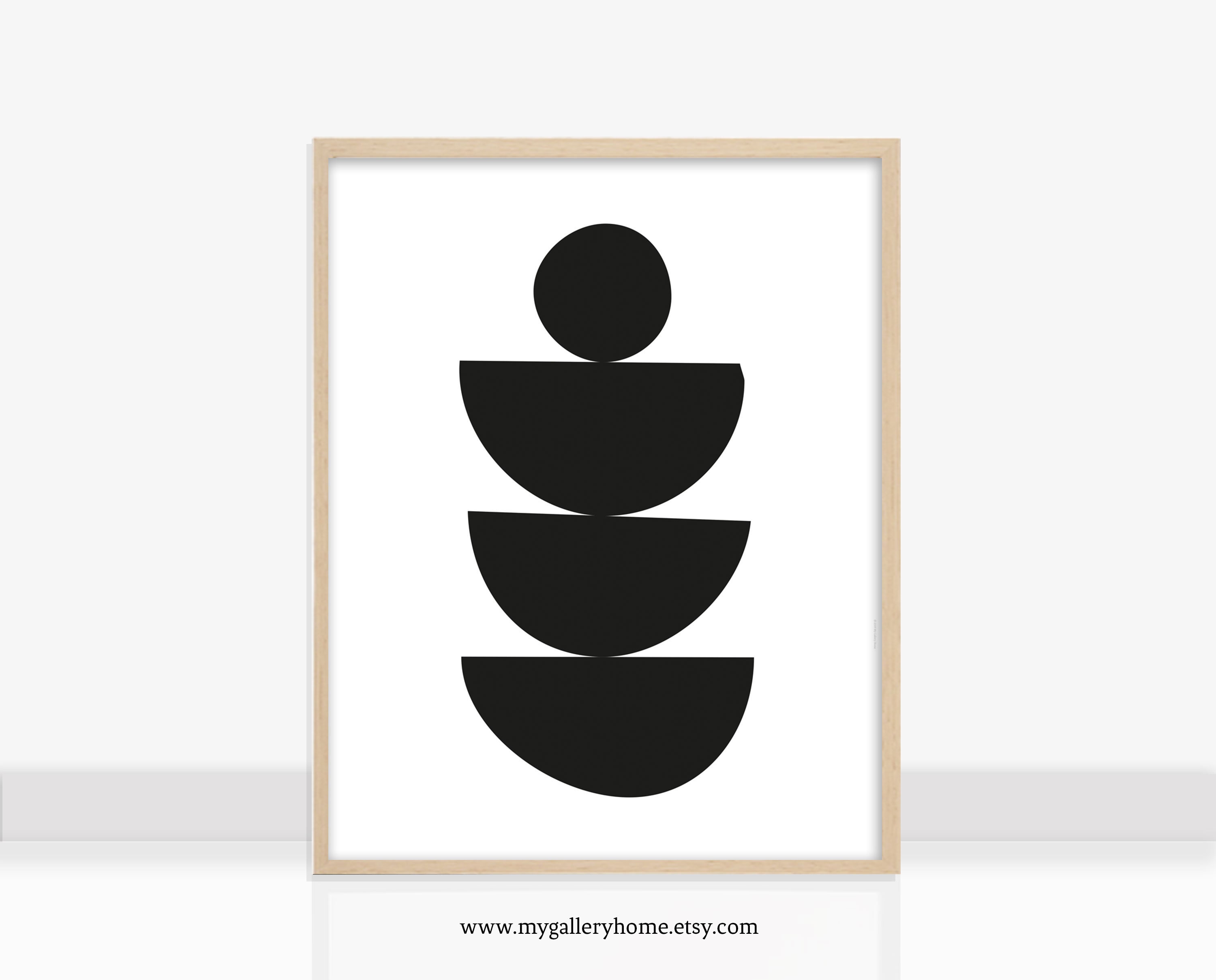 Black Abstract Shapes | Printable Abstract Art | Modern Wall Art | Home ...