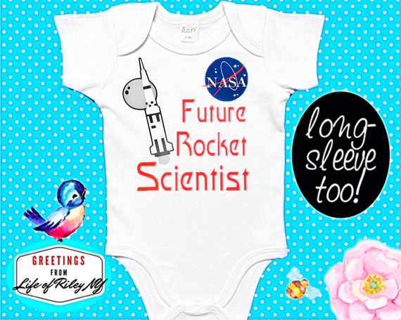 Future Rocket Scientist NASA Baby Bodysuit Pregnancy | Etsy