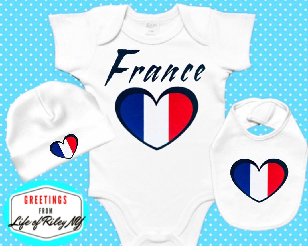 France Heart Flag Baby Set French Baby Clothes Set Includes - Etsy