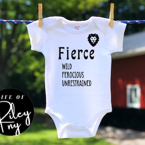 Fierce Definition Fierce Baby Bodysuit Pregnancy - Etsy