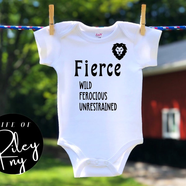 Fierce Definition, Fierce Baby Bodysuit, Pregnancy Announcement, Baby ...