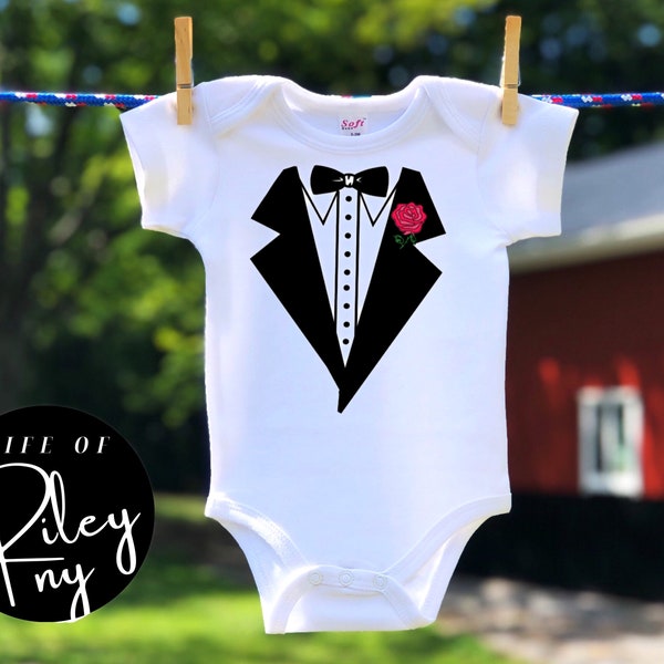 Baby Tuxedo Onesie - Etsy