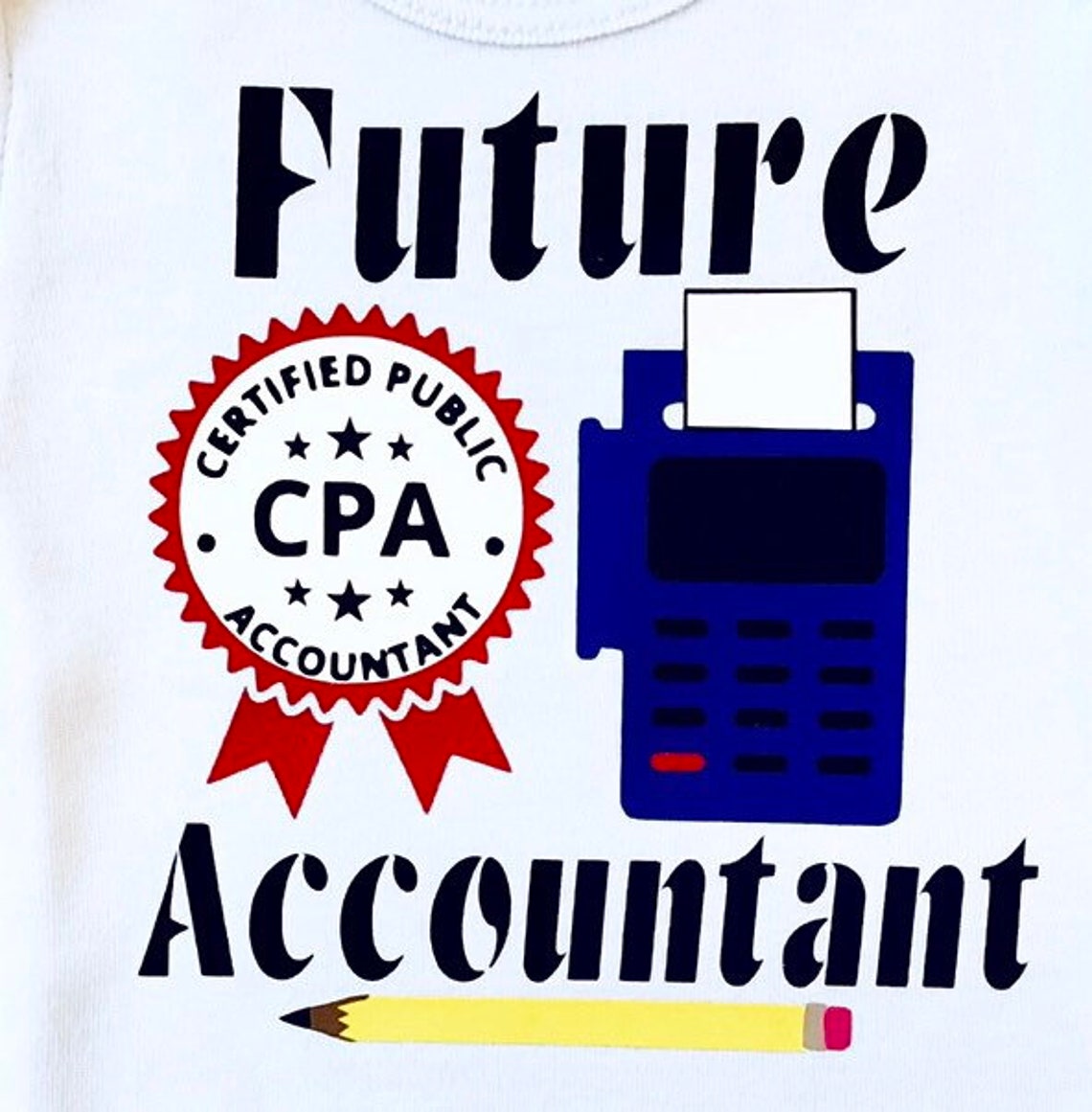 Future Accountant Baby Bodysuit Accountant Baby Pregnancy | Etsy
