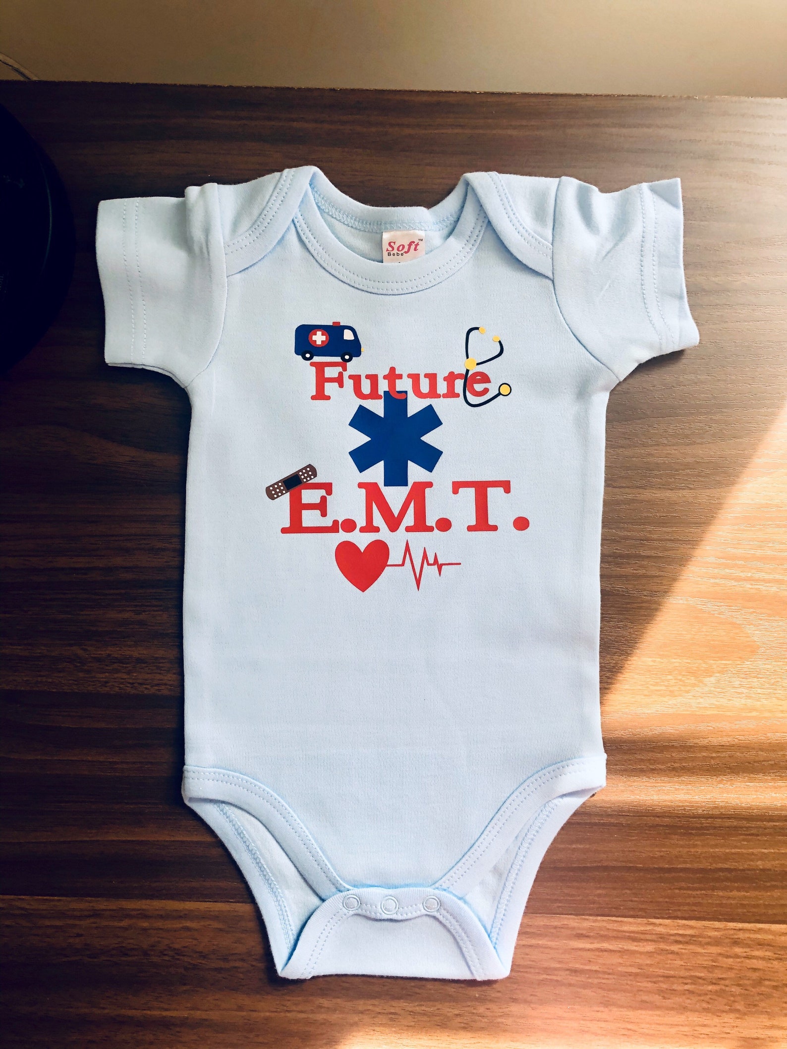 Future EMT Baby Bodysuit Ambulance Baby Paramedic Onesie - Etsy